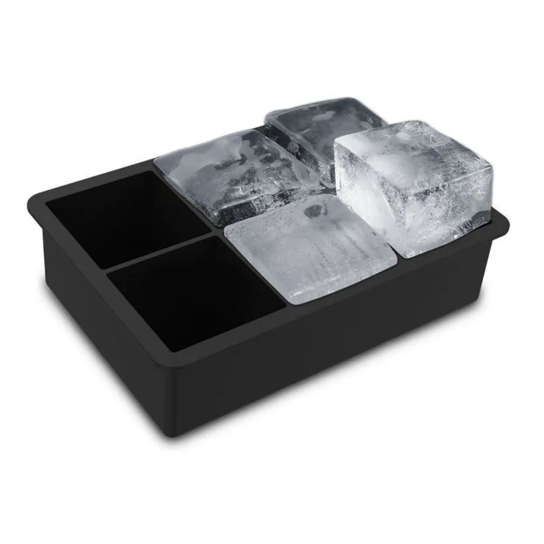 CHINA – Ice Mould – Square – 6 Holes – Black - Lucky Interiors Ltd