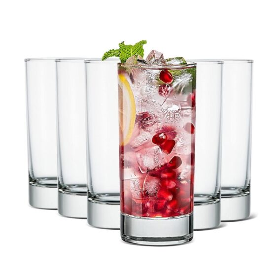 DELI – Hi Ball Glass – 310 ml Clear - Lucky Interiors Ltd