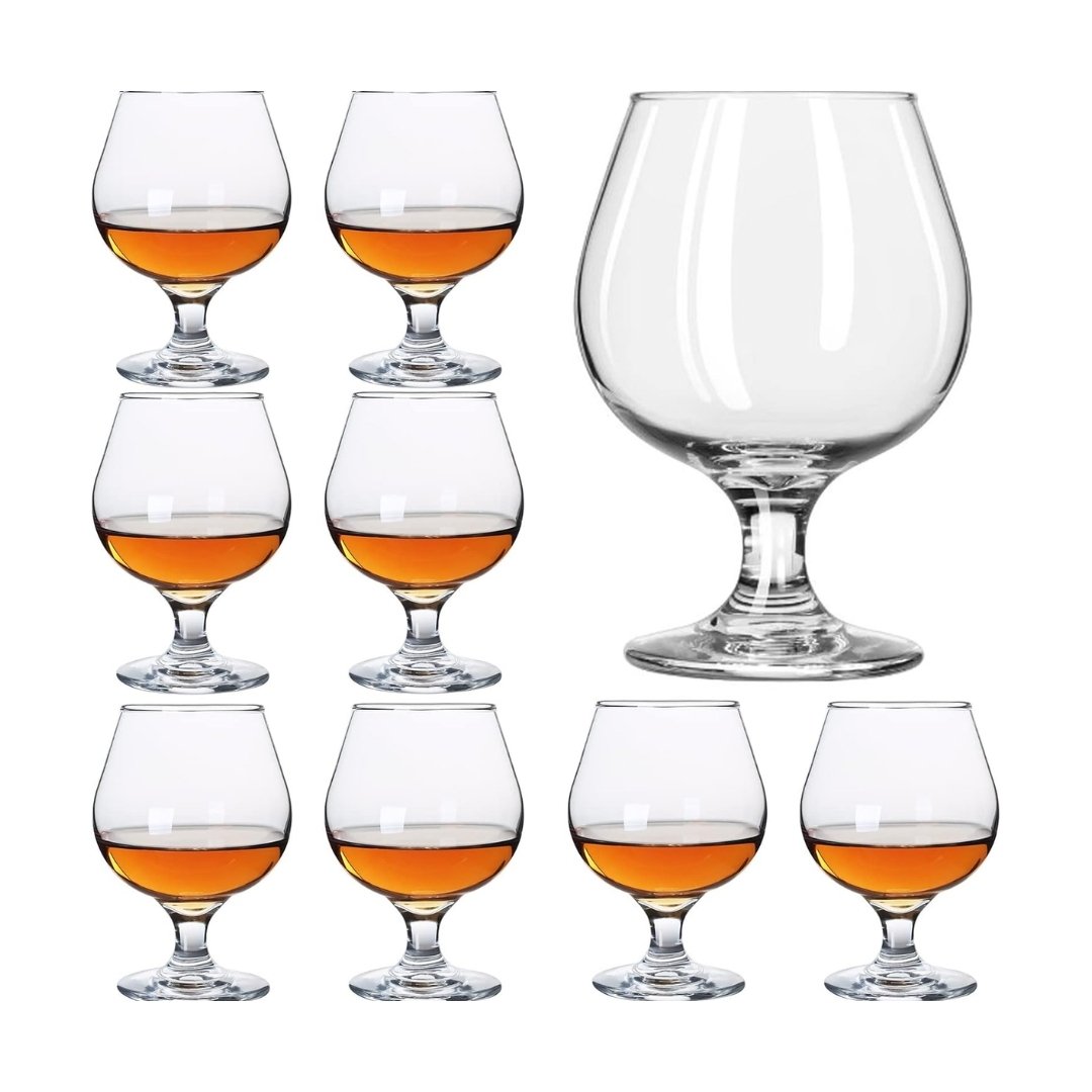 DELI – Brandy Shot Glass – 50 ml Clear (Set of 6) - Lucky Interiors Ltd